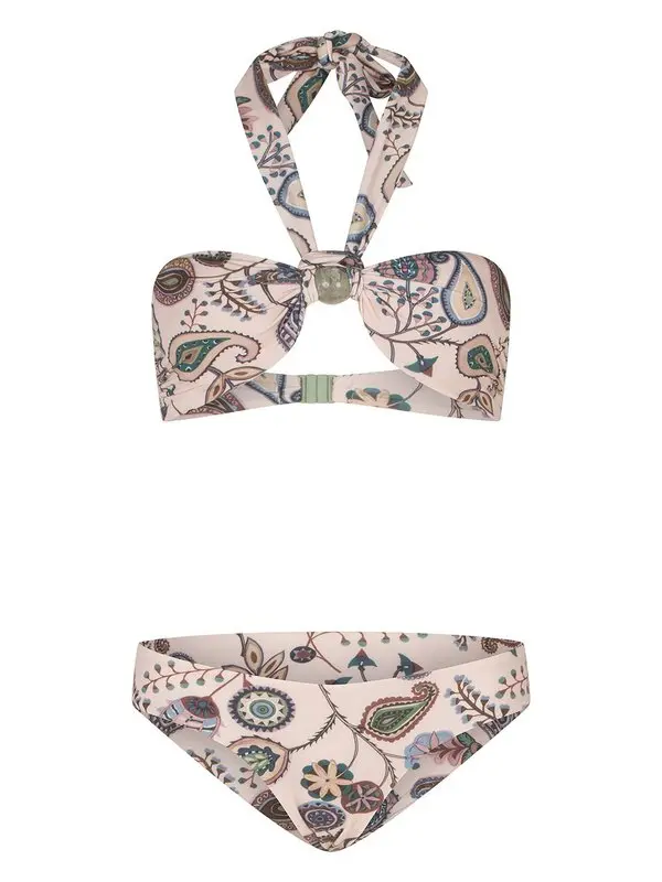 Silvia Tcherassi Valderice Paisley-print Bikini