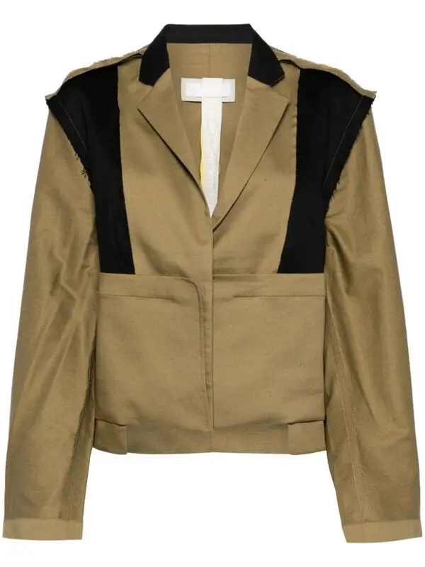 LITKOVSKA Deconstructed Cotton-linen Blend Jacket