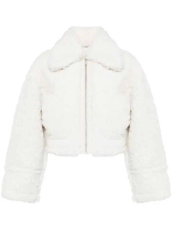HALFBOY Cropped Shearling Jacket