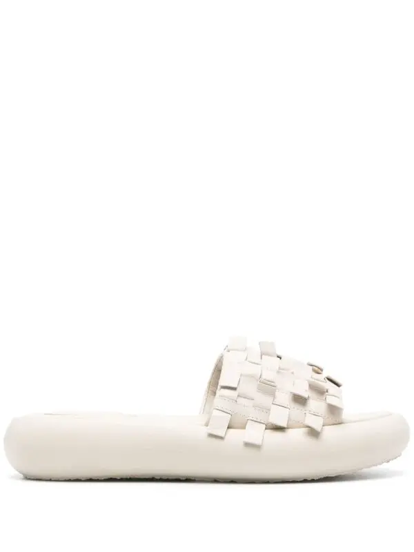 VIC MATIE Interwoven Leather Slides