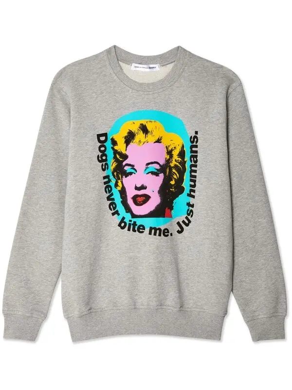 Comme Des Garçons Graphic-print Cotton Sweatshirt