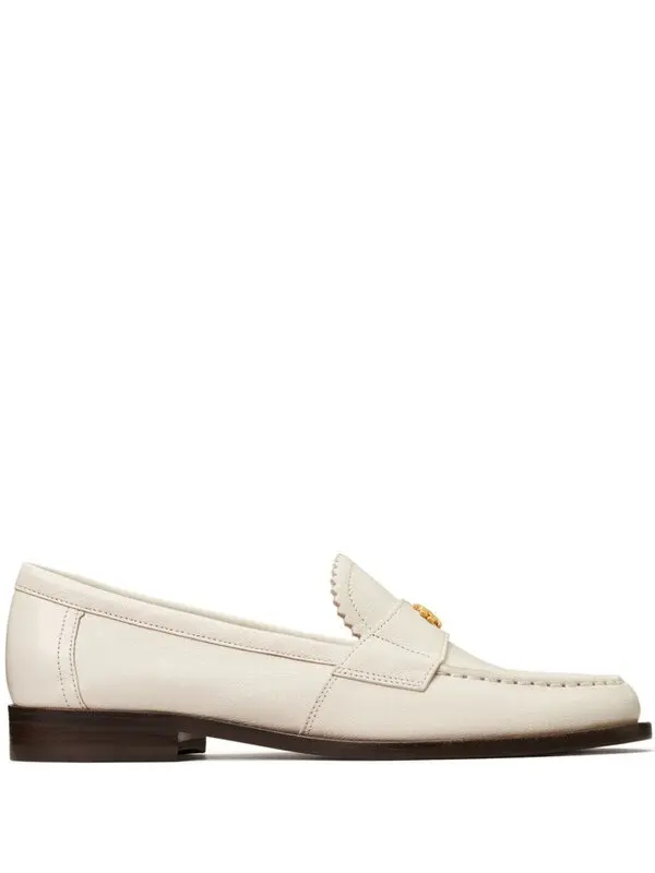 Tory Burch Leather Loafers - White