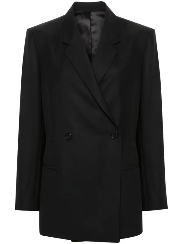 TOTÊME Double-breasted Blazer - Black