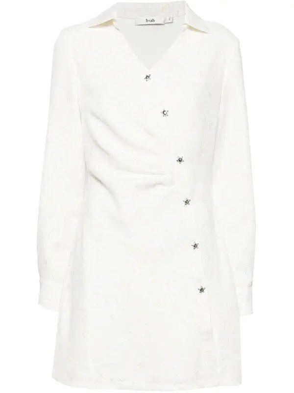 B+AB Injection Textured Mini Dress