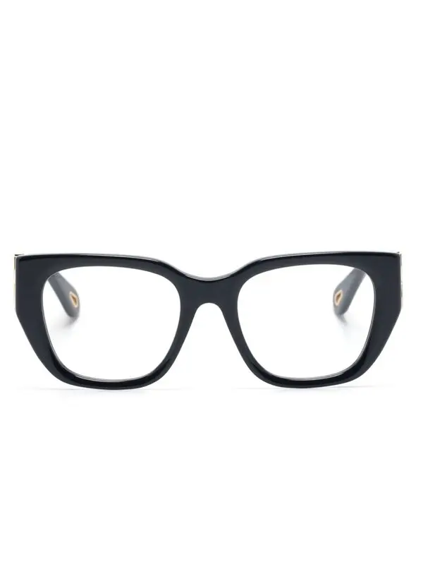 Chloé Logo-plaque Square-frame Glasses