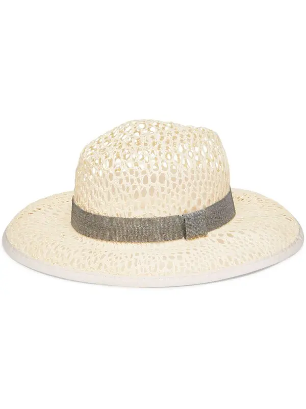 Brunello Cucinelli Monili-embellished Fedora