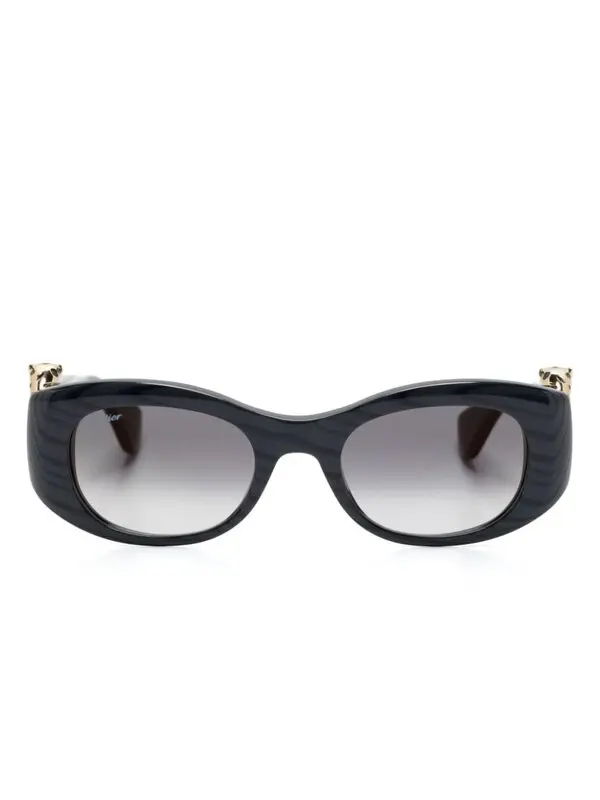 CARTIER Panthère De Rectangle-frame Sunglasses