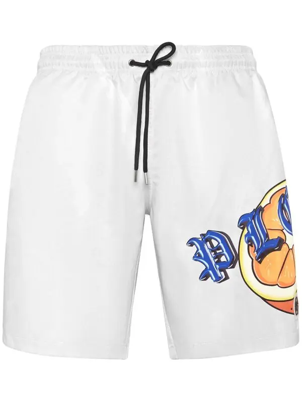 Philipp Plein Logo-print Swim Shorts
