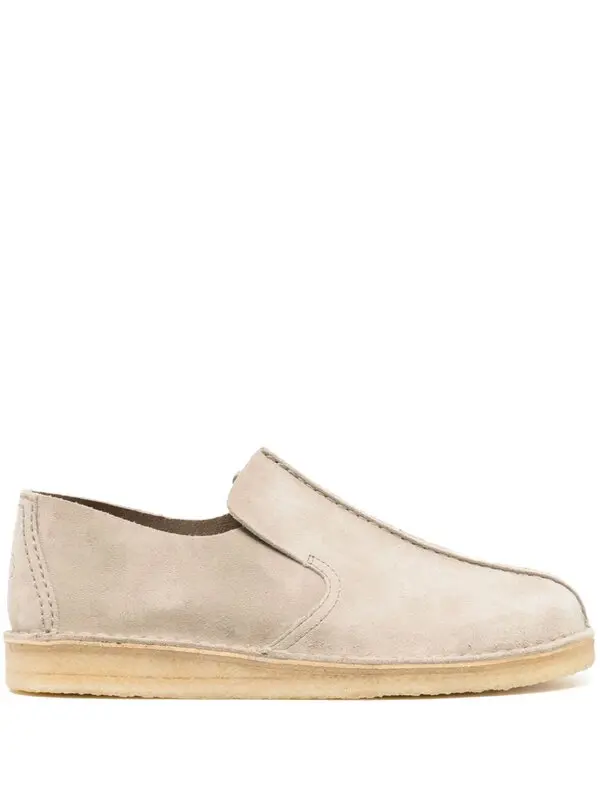 Clarks Desert Mosier Suede Loafers - Grey