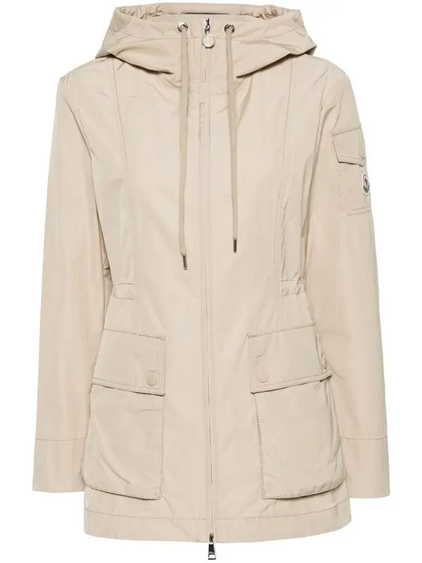 Moncler Leandro Parka Jacket - Neutrals