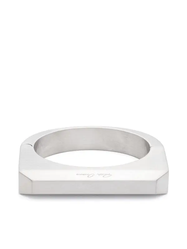 Rick Owens Logo-engraved Bracelet - Silver