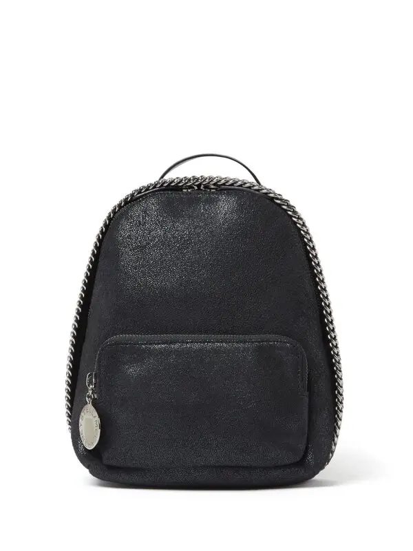 Stella Mccartney Shaggy Chain-Link Backpack In Black - 56 