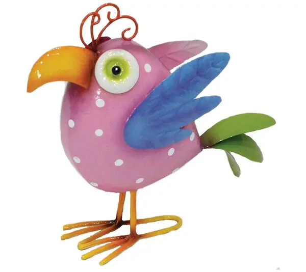 SANTA'S WORKSHOP 10' Iron Lavender Porch Bird