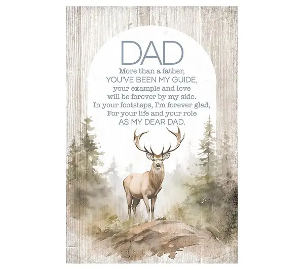 DEXSA COMPANY Dexsa Dad More Than Wood Wall Plaque With Easel