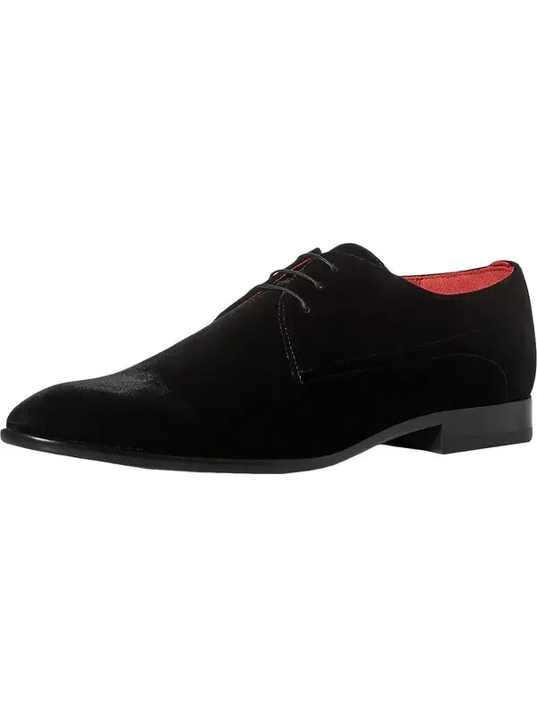 Buy Hugo Boss Appeal Velvet Laceup Derby Shoes - Black At 28% Off ...