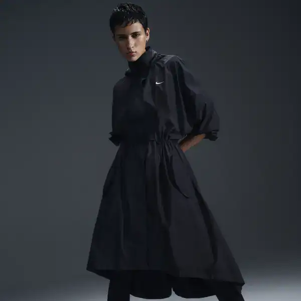 Nike Sportswear Essential Trench Coat - Black | Editorialist
