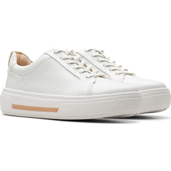 Clarks Hollyhock Walk Sneakers - Off White Lea
