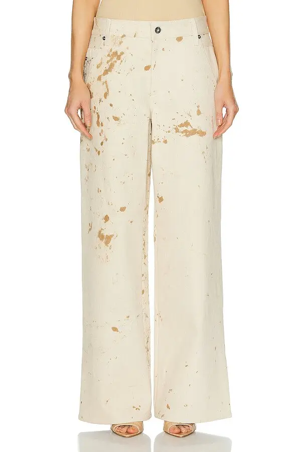 Lapointe Denim Painter Wide Leg Jeans