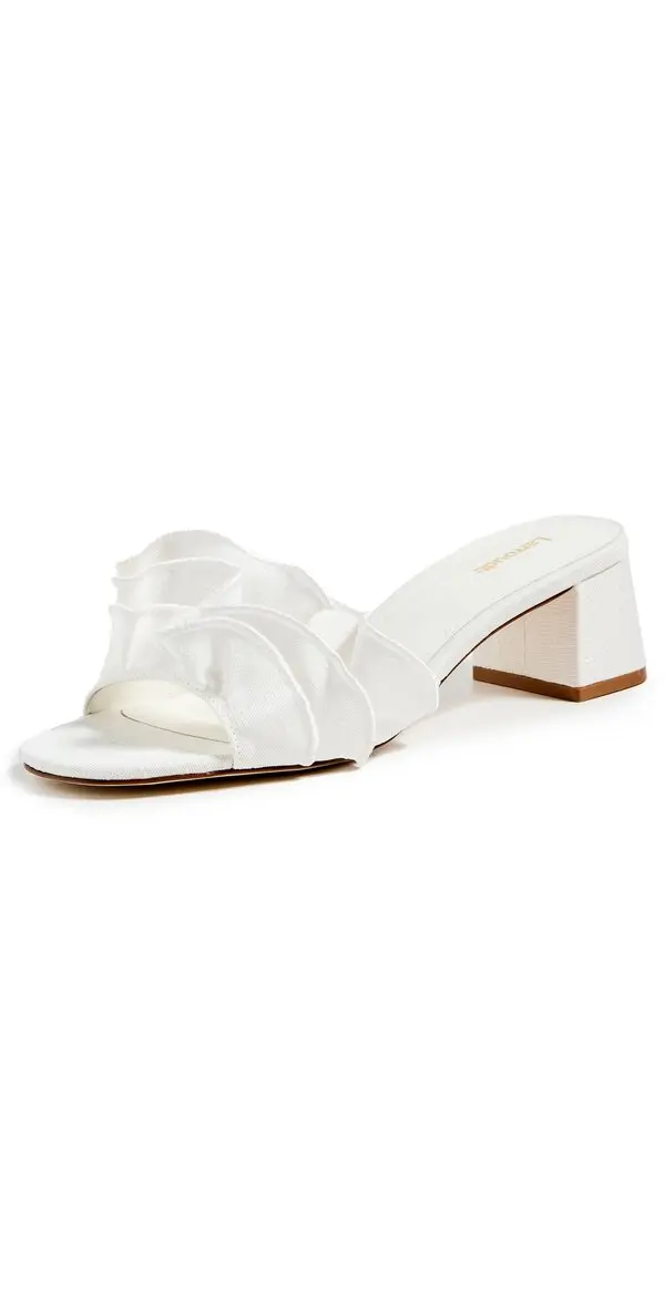 Larroude Brigette Ruffle Mules