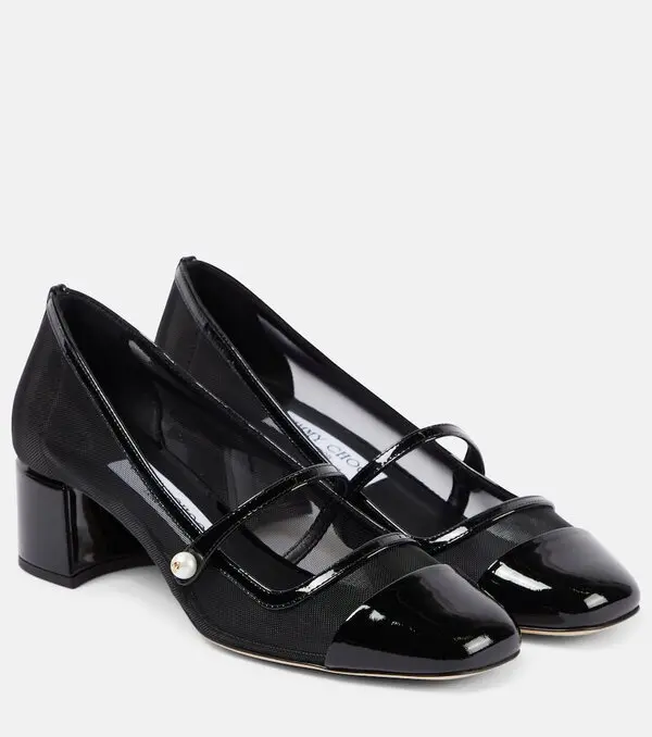JIMMY CHOO Elisa 45 Mary Jane Pumps - Black