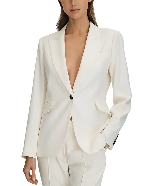 REISS Millie Tailored Blazer - Cream