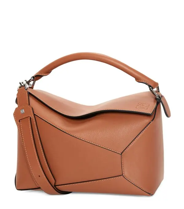 Loewe Leather Puzzle Edge Top-handle Bag - Brown