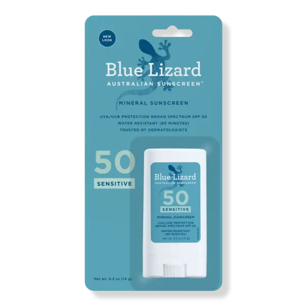 BLUE LIZARD AUSTRALIAN SUNSCREEN Sensitive Mineral Sunscreen Stick Spf 50