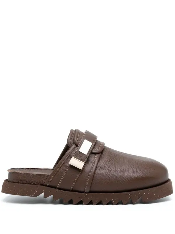 Suicoke X Marsell Zavo Leather Mules - Brown