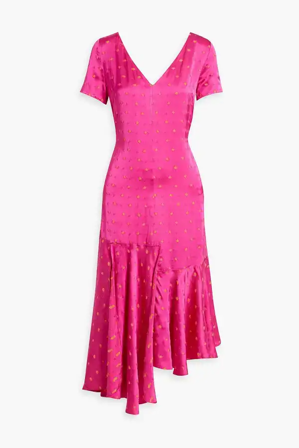 marni asymmetric dress Port Red Asymmetric Dress