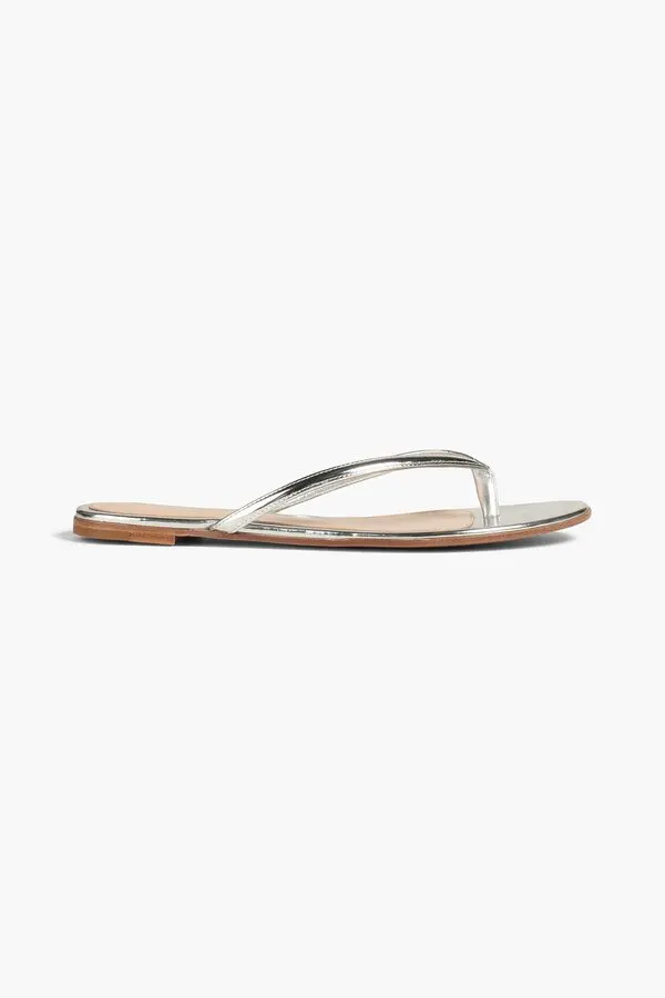 GIANVITO ROSSI Calypso Mirrored-leather Sandals