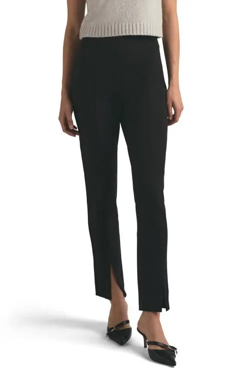 FAVORITE DAUGHTER The Suits You Split Hem Leggings - Black