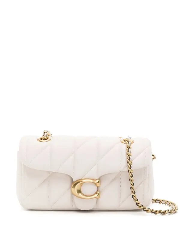 Coach Tabby Leather Shoulder Bag - Neutrals