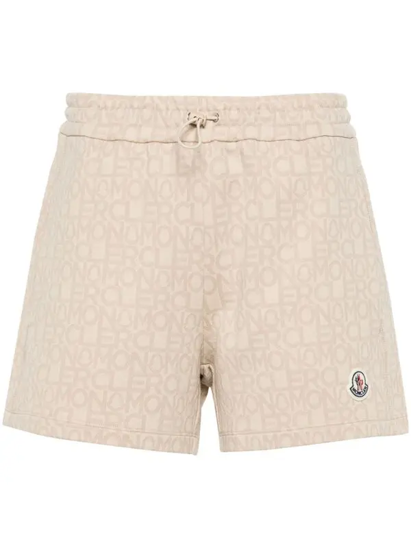 Moncler Monogram Jacquard Shorts