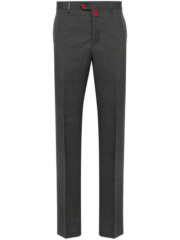 Kiton Logo-patch Wool Trousers