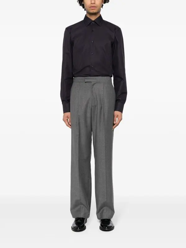 Hugo Boss Long-sleeve Cotton Shirt - Blue