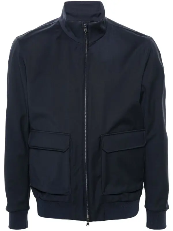 Herno Virgin Wool Bomber Jacket