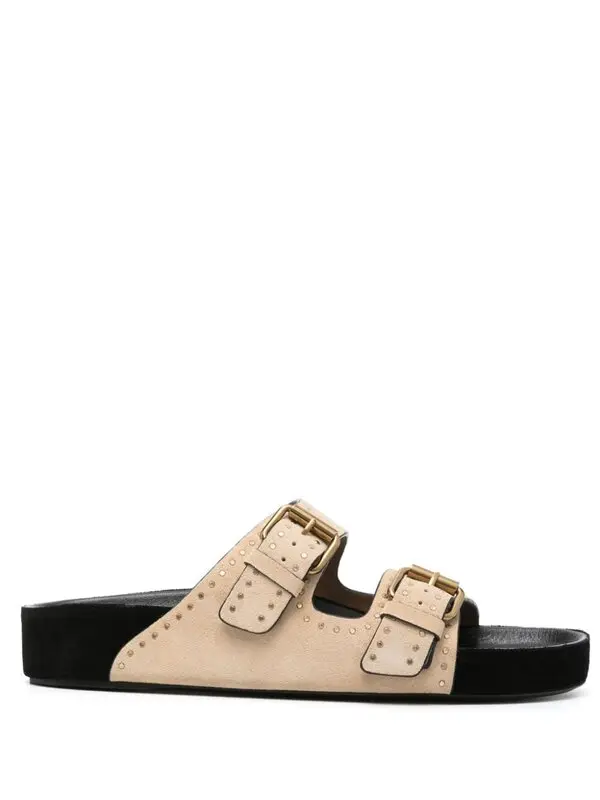 Isabel Marant Lennyo Buckle Sandals - Neutrals