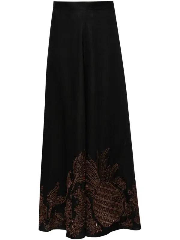 Dorothee Schumacher Broderie Anglaise Linen Skirt
