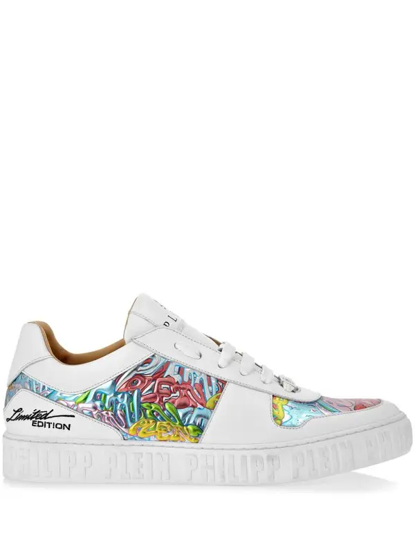 Philipp Plein Graffiti-print Lace-up Sneakers