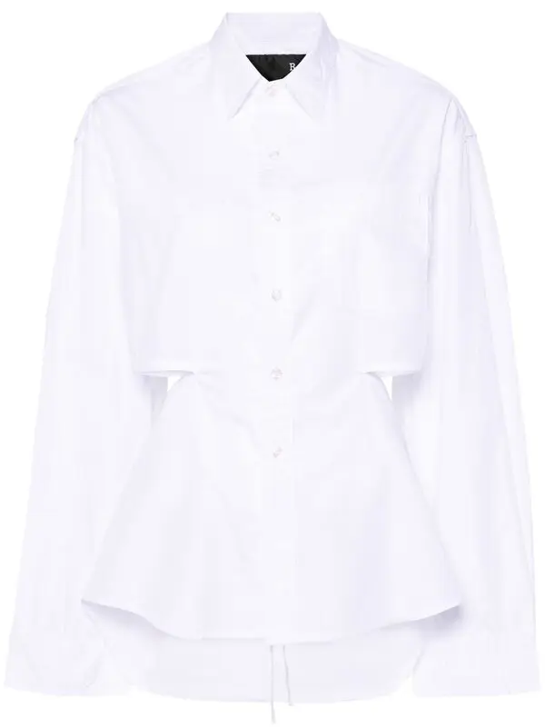 R13 Cut-out Cotton Shirt