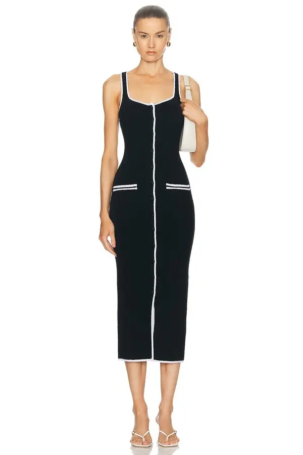 L'academie By Marianna Havilah Midi Dress - Black