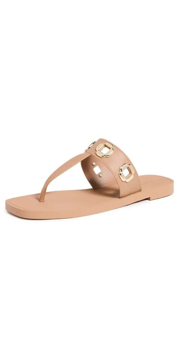 Larroude Milan Jelly Sandals - Rose