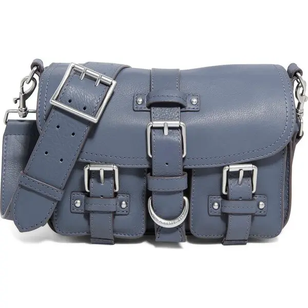 AIMEE Kestenberg Saddle Up Leather Crossbody Bag - Soft Ink
