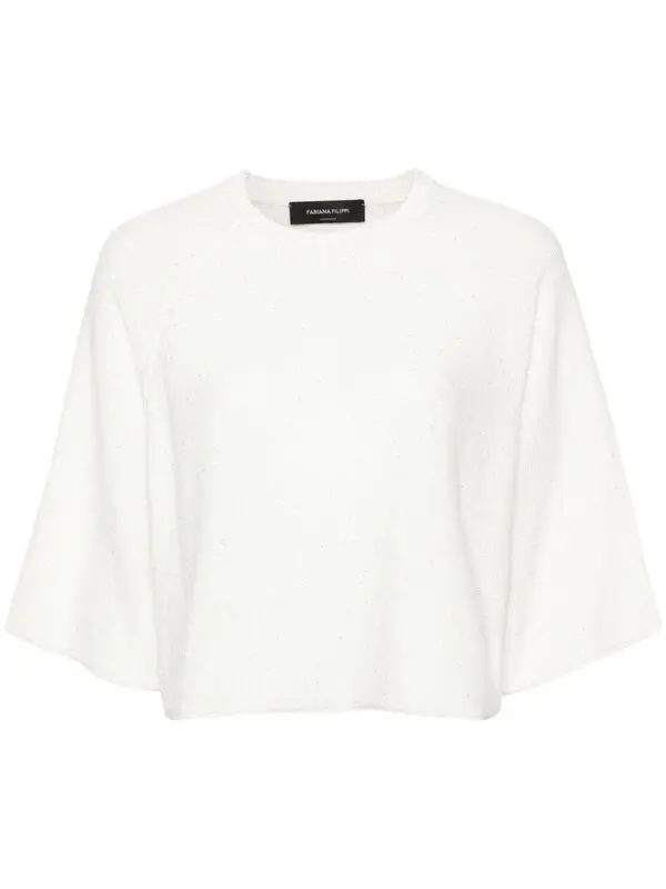 Fabiana Filippi Sequin-embellished Jumper - Neutrals