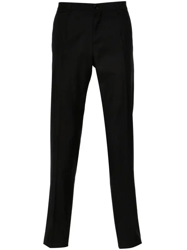Dolce & Gabbana Pressed-crease Wool Trousers