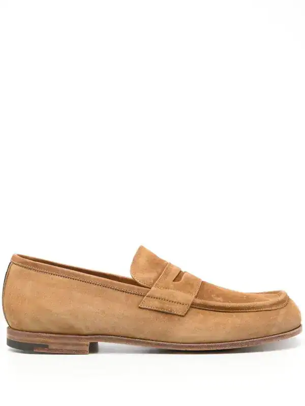 Premiata Penny-Slot Suede Loafers In Brown - 49% Off  display picture 2