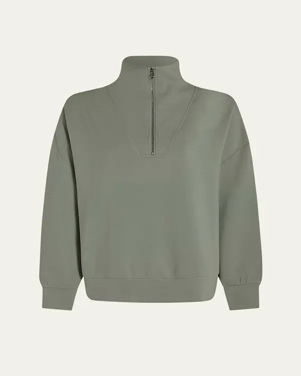 Varley Hawley Half-zip Sweatshirt - Ltgrn