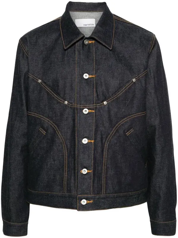 SAGE NATION Jiji Denim Jacket - Blue