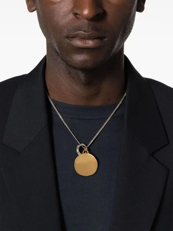 JIL SANDER Engraved Necklace - Yellow