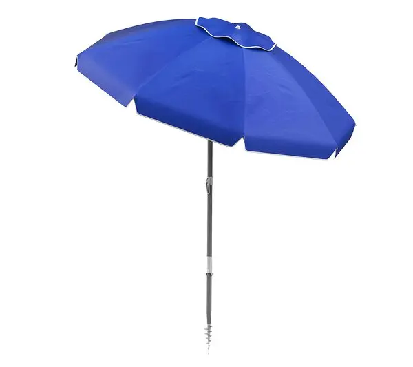 PURE GARDEN Beach Umbrella 360 Degree Tilt Sun Hade Canopy